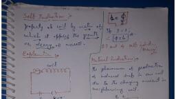 Self Induction - Physics - Notes - Teachmint