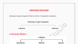 SYMPATHOLYTICS CLASSIFICATION - Pharmacology - Notes - Teachmint
