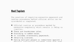 Red Tapism.pdf - Commercial Studies - Notes - Teachmint