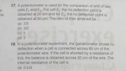 Wheatstone Bridge, Meter Bridge, Potentiometer - Physics - Assignment - Teachmint