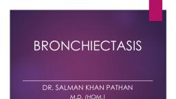 Bronchiectasis.pdf - Parasitology - Notes - Teachmint