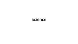 Science - All Subjects - Notes - Teachmint