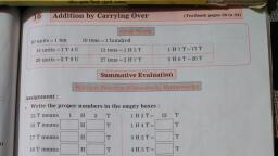 Addition - Maths - Assignment - Teachmint