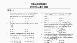 Trigonometry - Math - Assignment - Teachmint