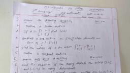 Matrix - Maths - Subjective Test - Teachmint
