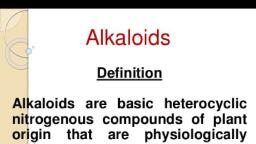 alkaloids .pdf - Pharmacognosy (PGY) - Free PDF Download 2026