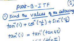 part _b ITF.pdf - Mathematics - Notes - Teachmint