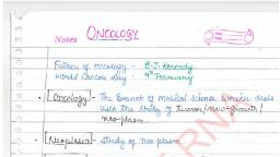 ONCOLOGY.pdf - All Subjects - Notes - Teachmint