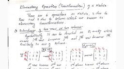 Elementary Transformation.pdf - Mathematics - Notes - Teachmint