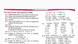 Redox Rxn Ques - CHEMISTRY - Notes - Teachmint