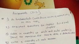 Assignments Of ECI Sub And EPG Sub - Electrical Circuits - Assignment - Teachmint