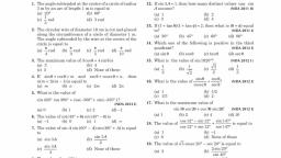 Trigonometric Ratios and Equations - Mathematics - Assignment - Teachmint