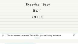 BCT - MOS GE BTP BCT - Subjective Test - Teachmint