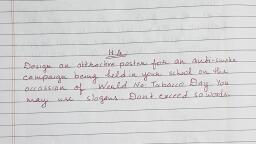 Poster Making - English - Assignment - Teachmint