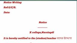 Notice Write - Maths - Assignment - Teachmint