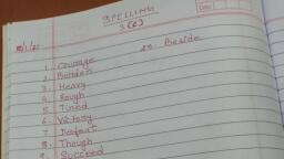 Spelling 12/1/22 - Spelling - Notes - Teachmint