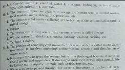 Waste Water Story - Science - Assignment - Teachmint