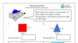 Primeter - Maths - Assignment - Teachmint