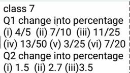 Percentage - Maths - Assignment - Teachmint