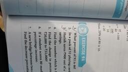 Percentage - Mathematics - Assignment - Teachmint