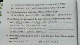 Number System - Maths + Re - Assignment - Teachmint