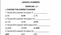 Numbers - Mathematics - Assignment - Teachmint