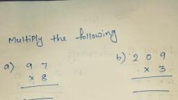 Multiplications - Maths - Assignment - Teachmint