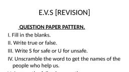 EVS [REVISION] 1st.pdf - Evs - Notes - Teachmint