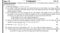 Q.Eqns. - MATHEMATICS - Notes - Teachmint