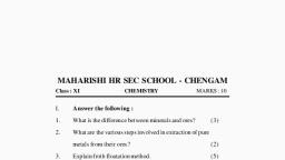 11th Che ques.pdf - TEACHER - SELVAM - Notes - Teachmint