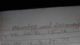Ascending Order, Descending Order - All Subjects - Assignment - Teachmint