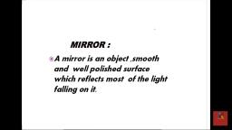 Mirrors - Science - Notes - Teachmint