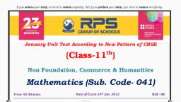 MATHS UT - Maths - Subjective Test - Teachmint
