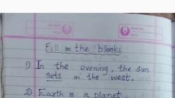 Chapter 2 fill in the blanks - ⛰️EVS⛰️ - Assignment - Teachmint