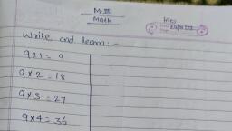 Table - Maths - Assignment - Teachmint