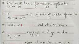 Revision Exercises - COMPUTER - Assignment - Teachmint