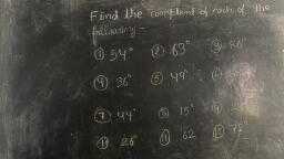 Complentry Angles - Science - Assignment - Teachmint