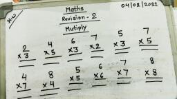 Multiplication - Maths - Assignment - Teachmint
