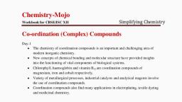 Complex comp notes - Chemistry - Notes - Teachmint