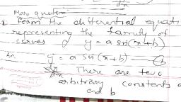 Differential Eqn.Note2 - MATHEMATICS - Notes - Teachmint