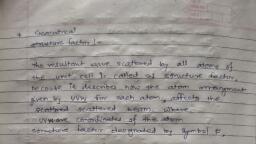 structure Factor - Solid State Physics - Notes - Teachmint