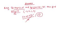 algebra - Maths And Reasoning - Notes - Teachmint