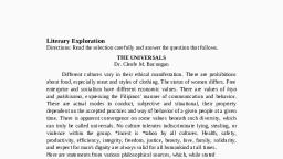 Literary-Exploration.docx - English - Notes - Teachmint