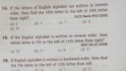 Logical Alphabet And Number Sequence Test - Reasoning - Assignment ...