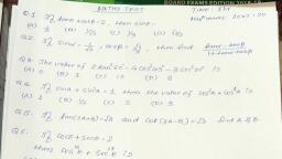 Trigonometry - Maths - Assignment - Teachmint