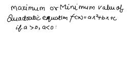 quadratic eq theory part 2 - Mathematics - Notes - Teachmint