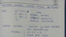 konstanta,variabel, kalimat terbuka dan kuantor - logika matematika ...