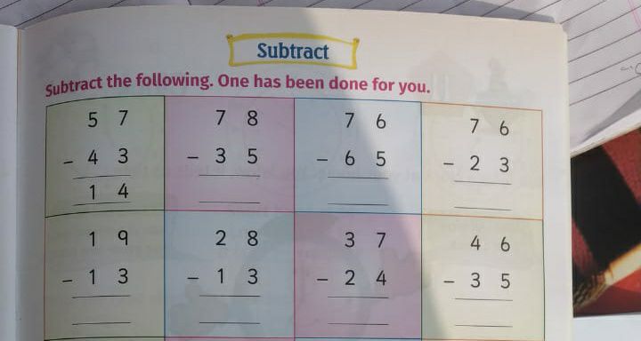 Subtraction - Maths - Assignment - Teachmint