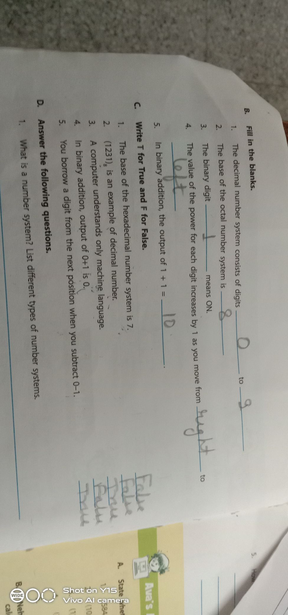 Number System Computer Assignment Teachmint