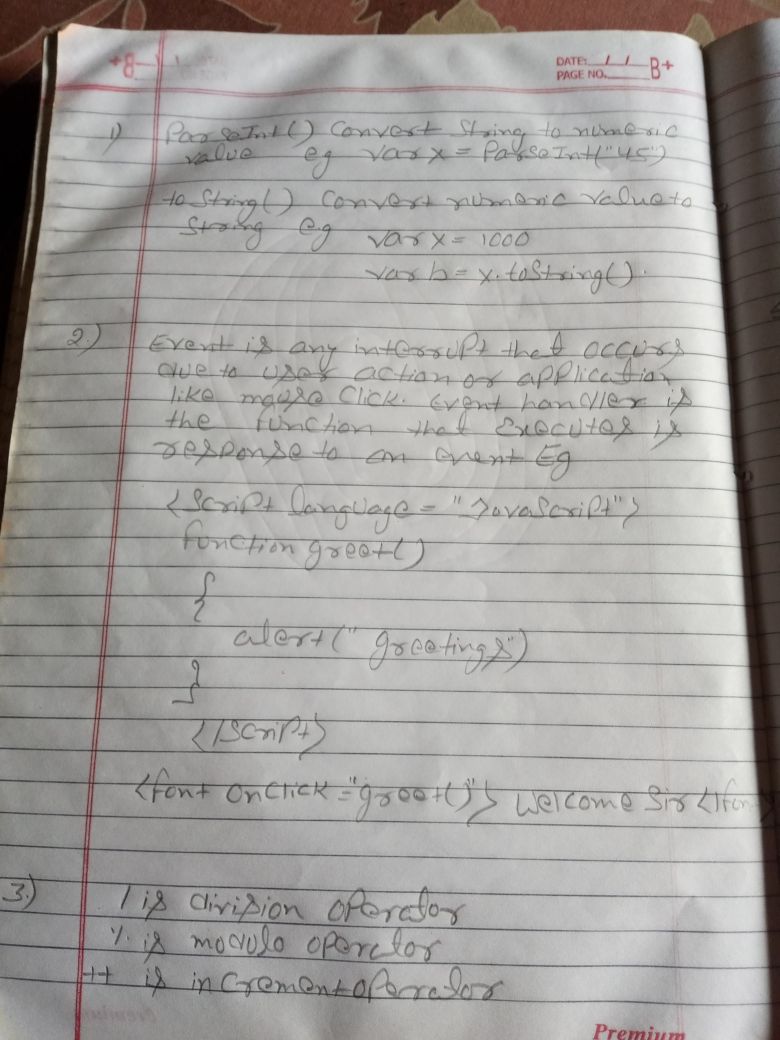 Notes - Computer Application - Assignment - Teachmint